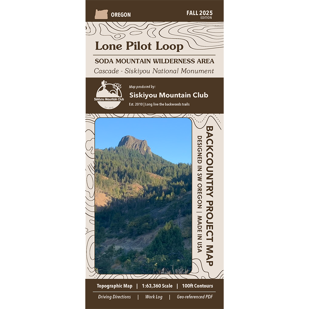 Lone Pilot Project Map - PRINT – Siskiyou Mountain Club